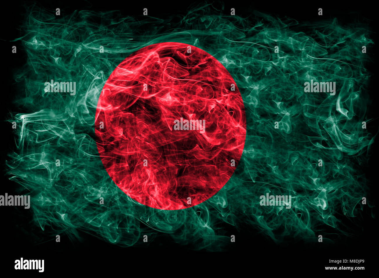 Bangladesh smoke flag Stock Photo - Alamy