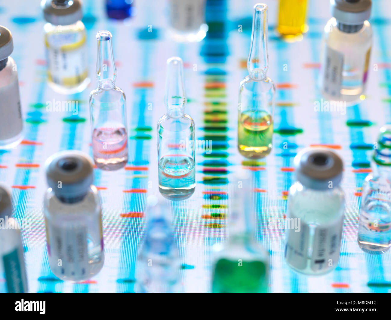 Pharmaceutical research developing genetic medicine, medicine designed ...