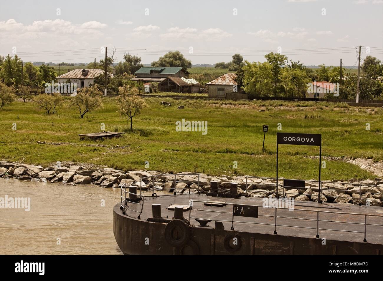 GORGOVA DOWNSTREAM OF TULCEA ON THE DANUBE RIVER DELTA Stock Photo - Alamy