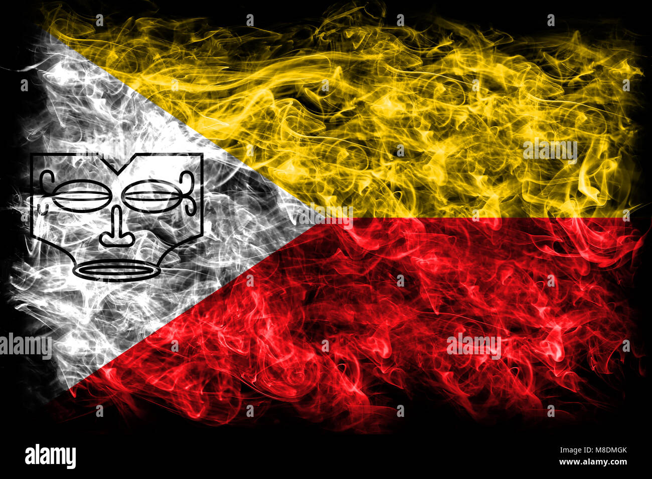 Marquesas Islands smoke flag, islands in French Polynesia Stock Photo ...