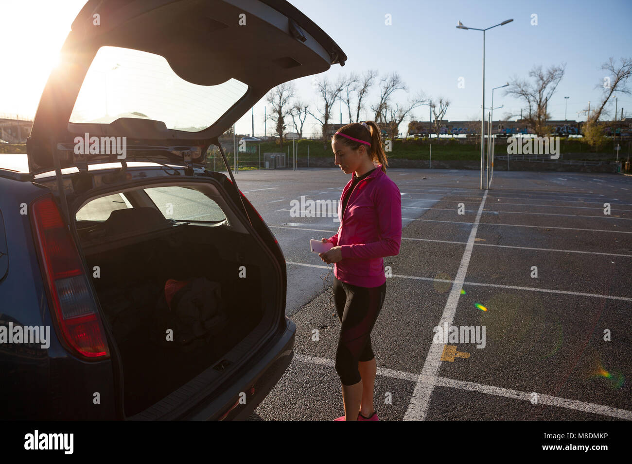 Car boot open parking lot hi-res stock photography and images - Alamy