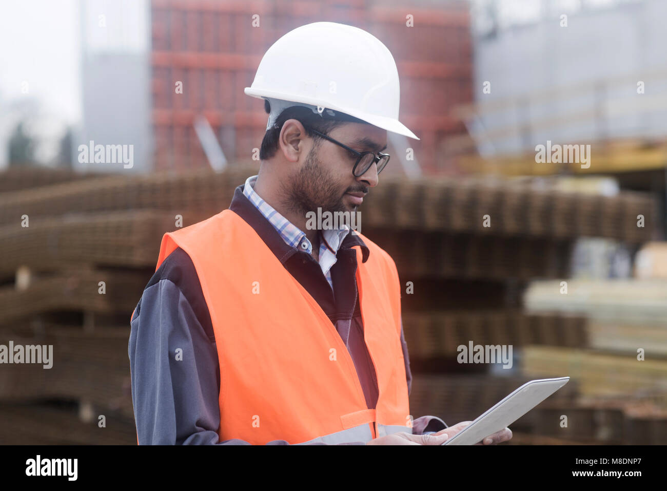 Civil engineer working at site Stock Photo - Alamy
