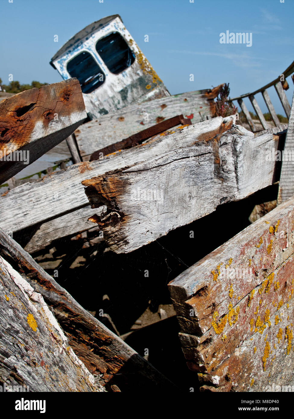 Boat Graveyard, Noirmoutier Stock Photo - Alamy