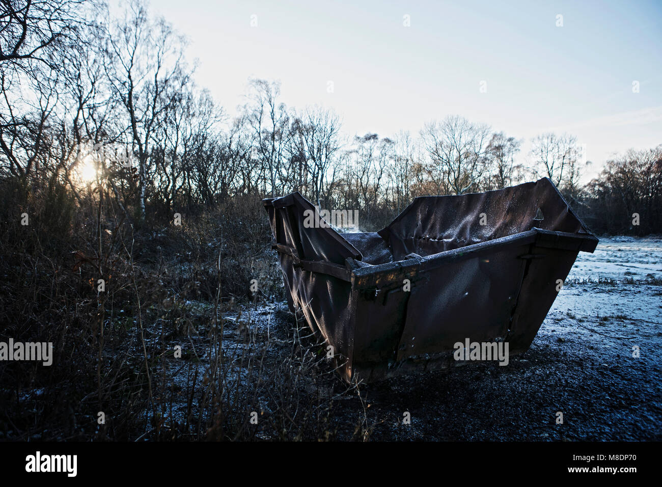 Rusty skip in rural setting hi-res stock photography and images - Alamy