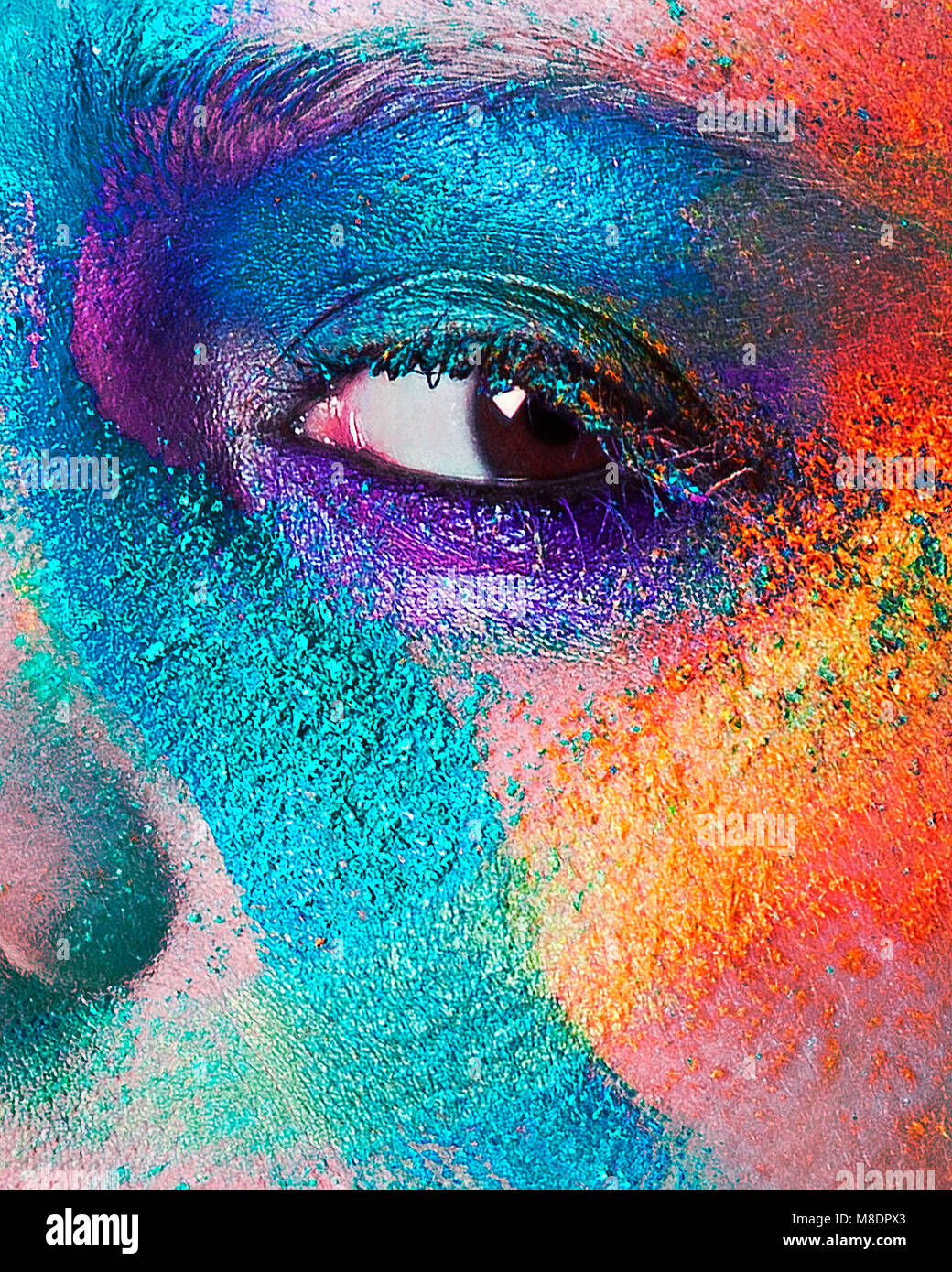 Beauty detail portrait coloured hi-res stock photography and images - Alamy