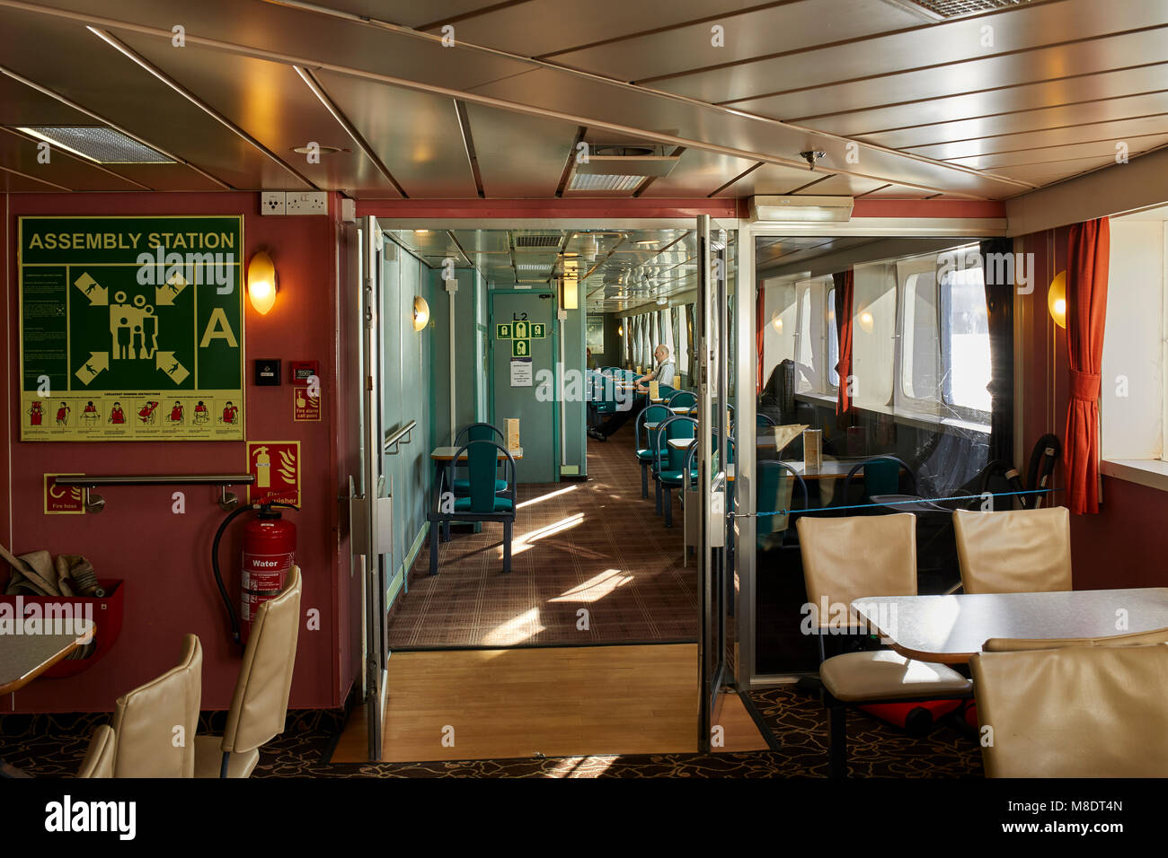 Passenger lounge area on board Caledonian MacBrayne ferry, "Isle of ...
