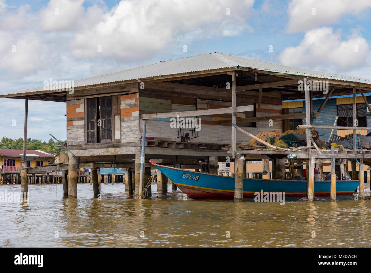 Brunei Darussalam Bandar Seri BegawanWater taxis on the Brunei river ...