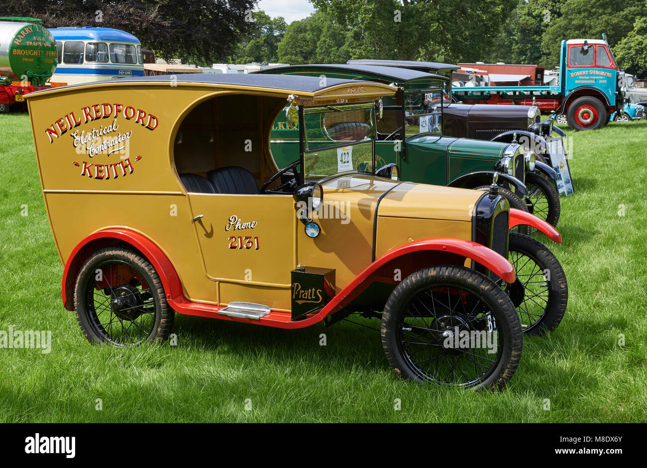 A Row of Utility Austin Vans belonging to Scottish Enthusiasts and ...
