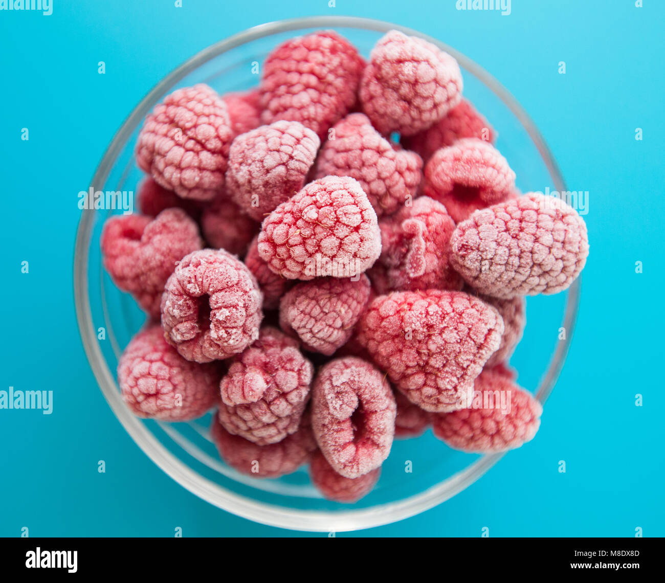 Healthy eating and nutrition, frozen raspberry fruit antioxidant food ...