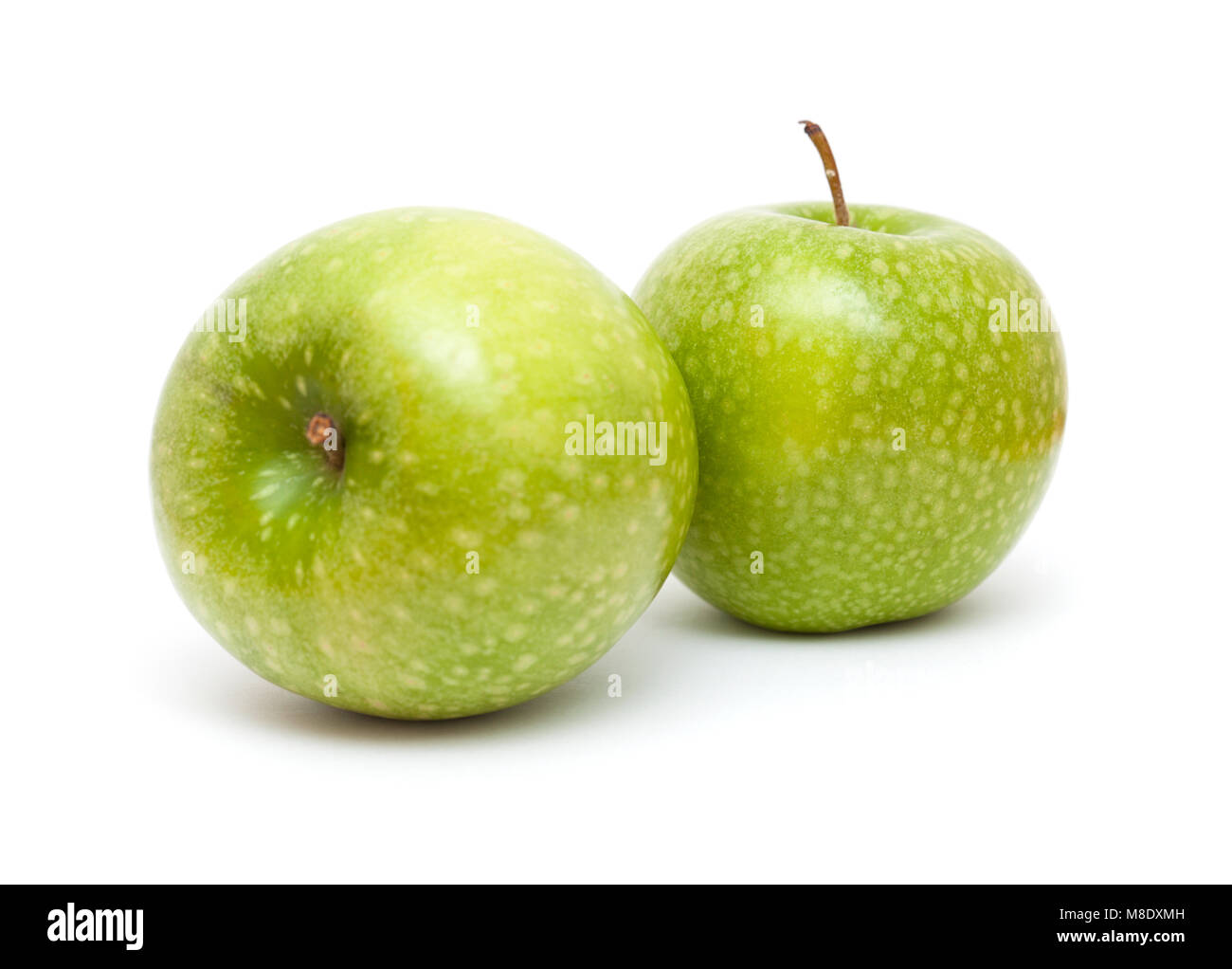 green variety of apple isolated on white background Stock Photo - Alamy