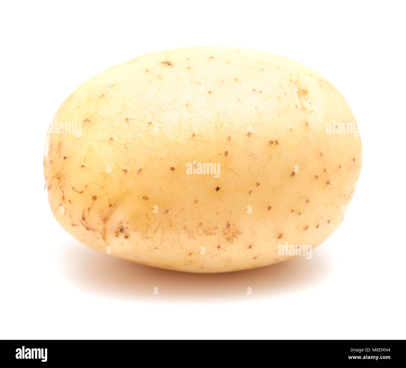 large clean white potatoes isolated on white background Stock Photo - Alamy