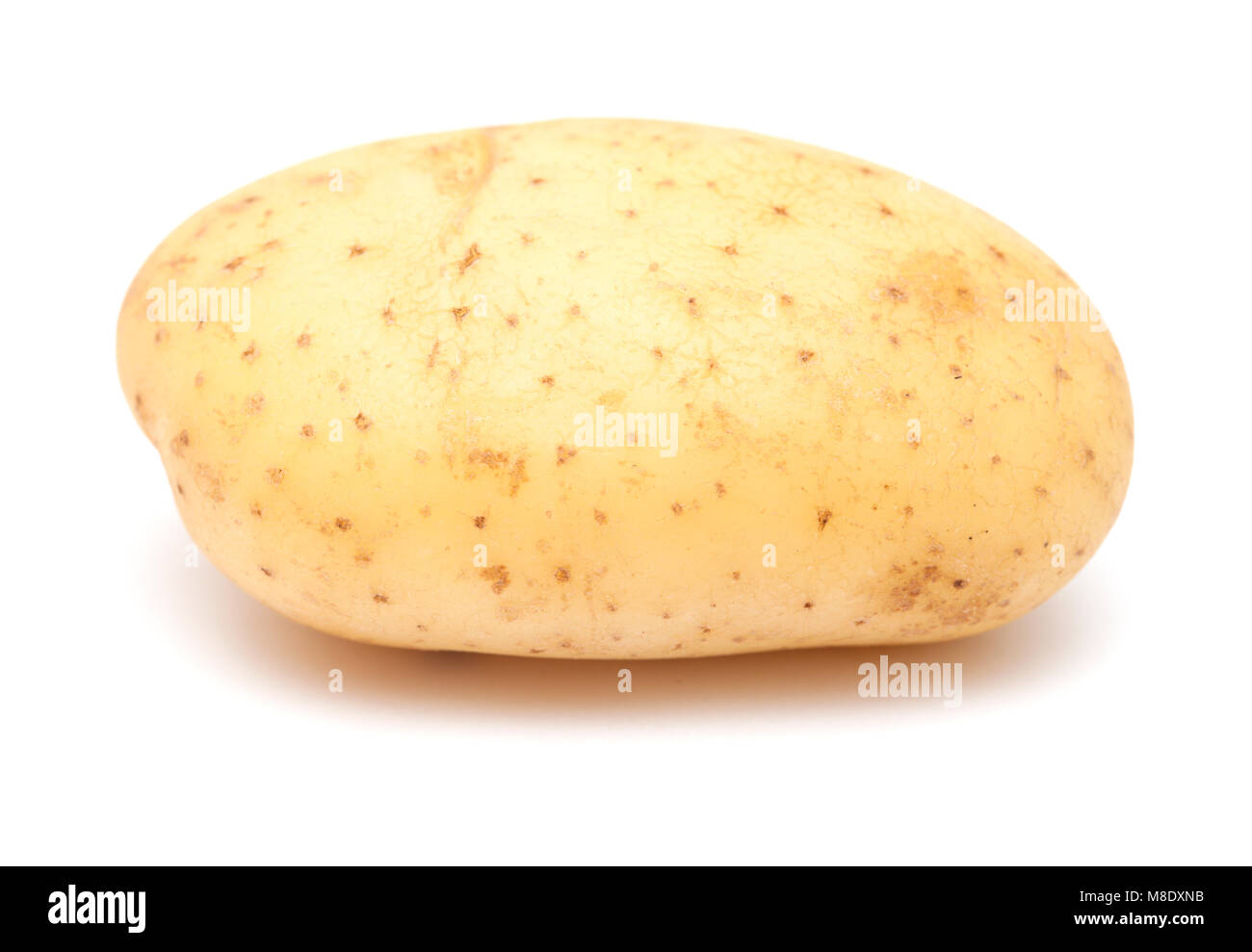 large clean white potatoes isolated on white background Stock Photo - Alamy