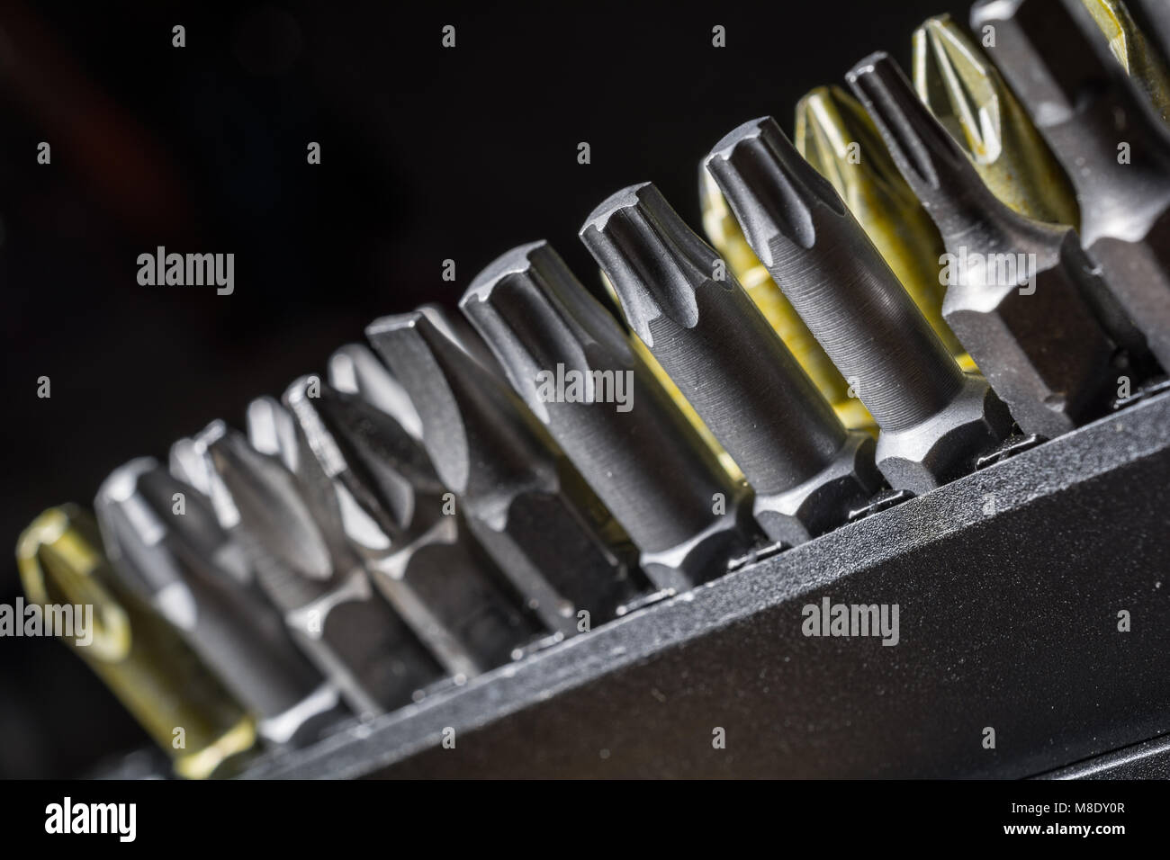 Macro Collection Of Phillips, Hex, Star And Slotted Bits 6 Stock Photo ...