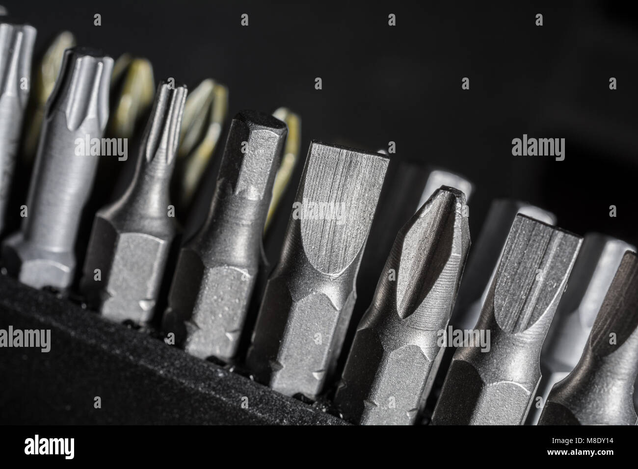 Macro Collection Of Phillips, Hex, Star And Slotted Bits 4 Stock Photo ...