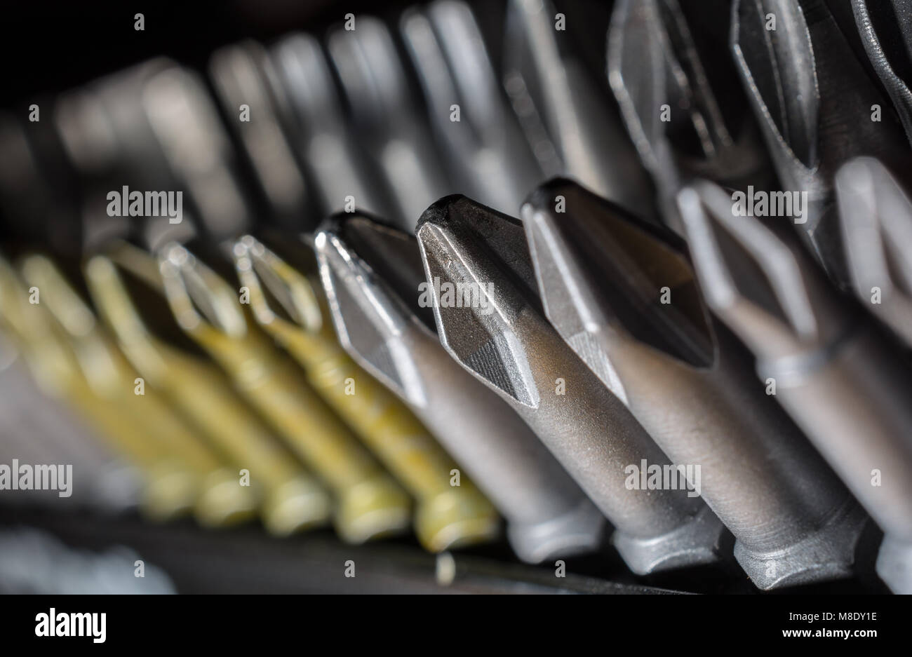 Macro Collection Of Phillips, Hex, Star And Slotted Bits 1 Stock Photo ...