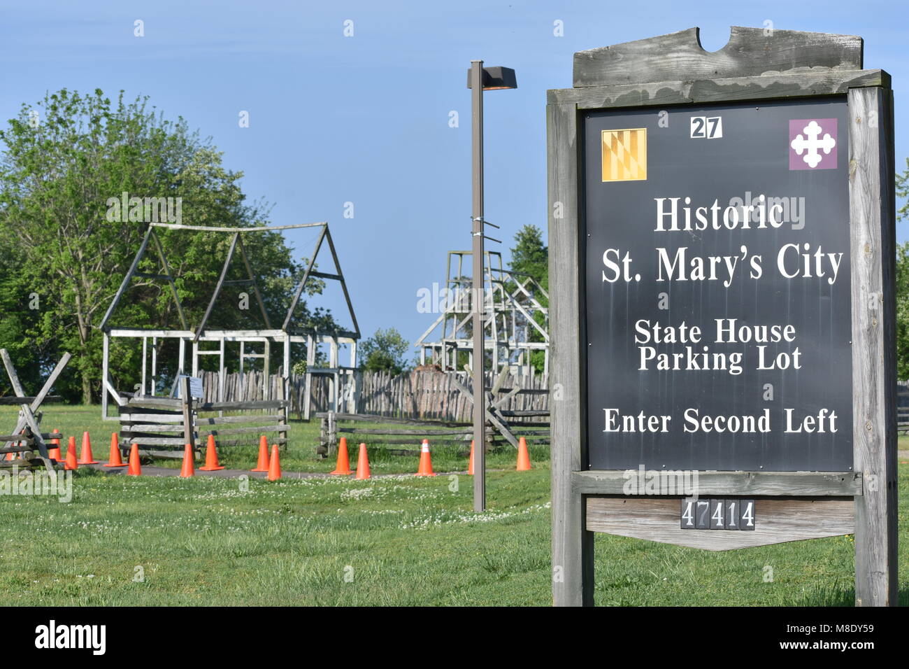 Historic st.marys sign Stock Photo - Alamy