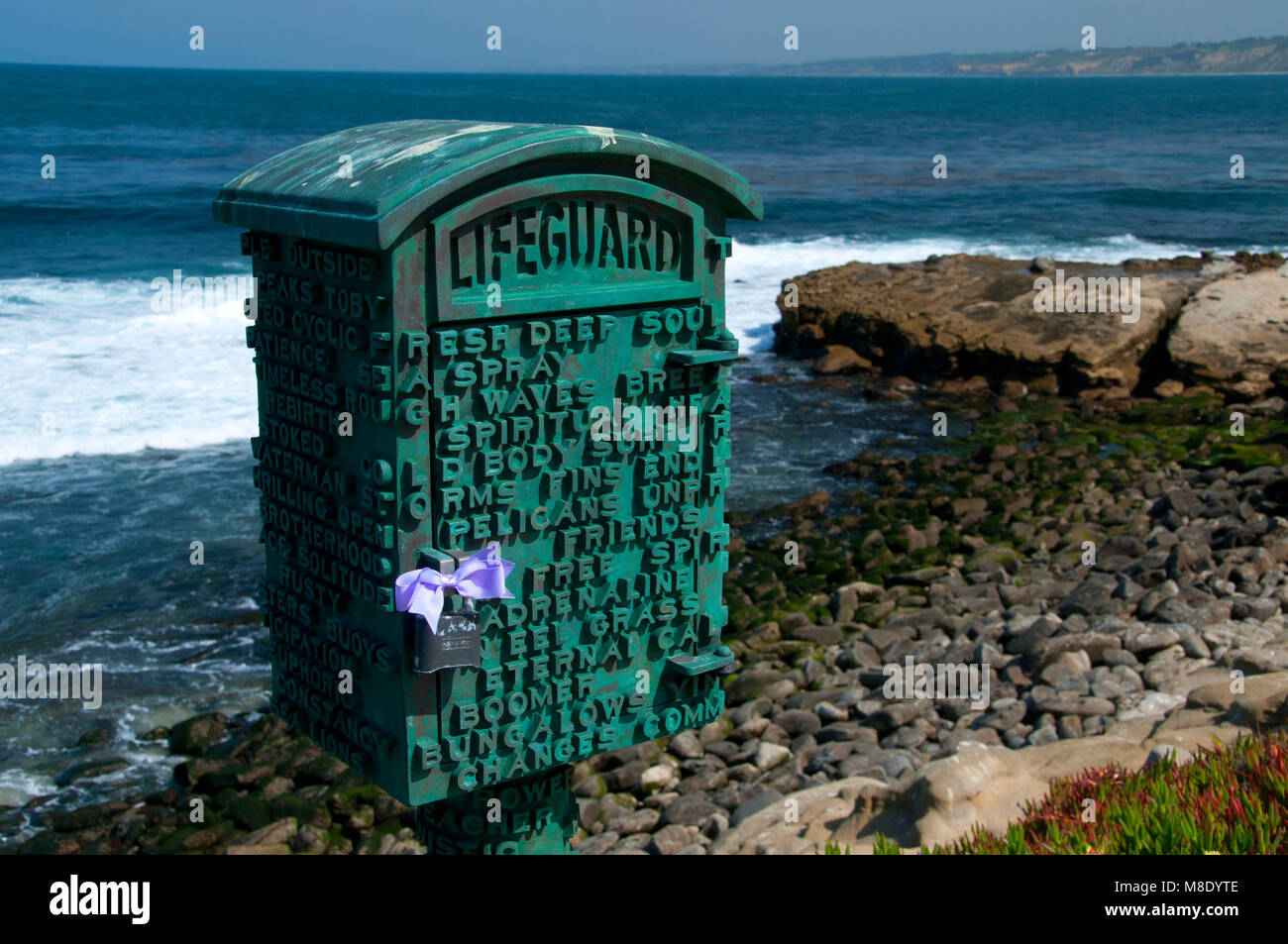 Lifeguard box, Ellen Browning Scripps Marine Park, La Jolla, California ...