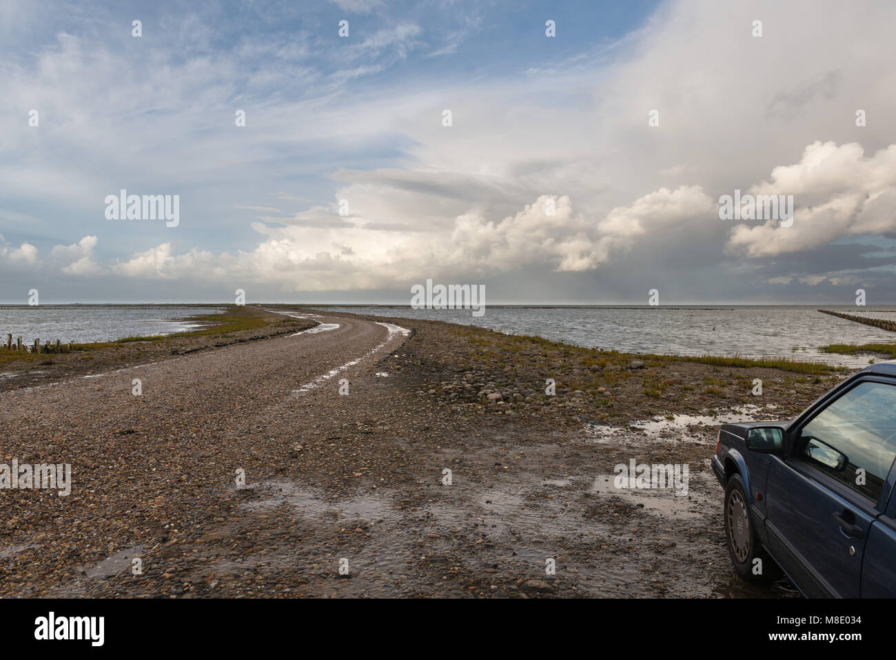 North Sea island of Mandø, UNESCO world natural heritage, Ribe, Jutland ...