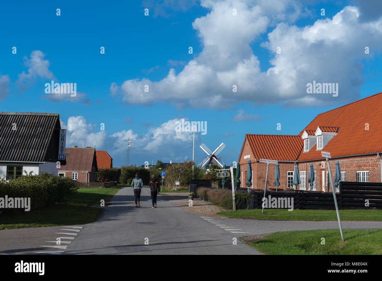 Village scene on the North Sea island of Mandø, UNESCO world natural ...