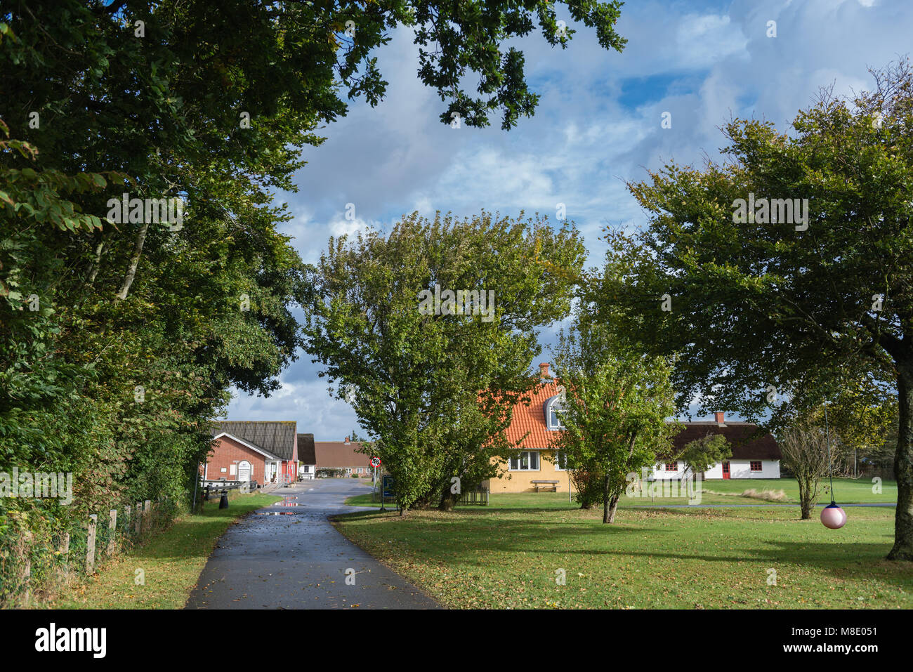 Village scene on the North Sea island of Mandø, UNESCO world natural ...