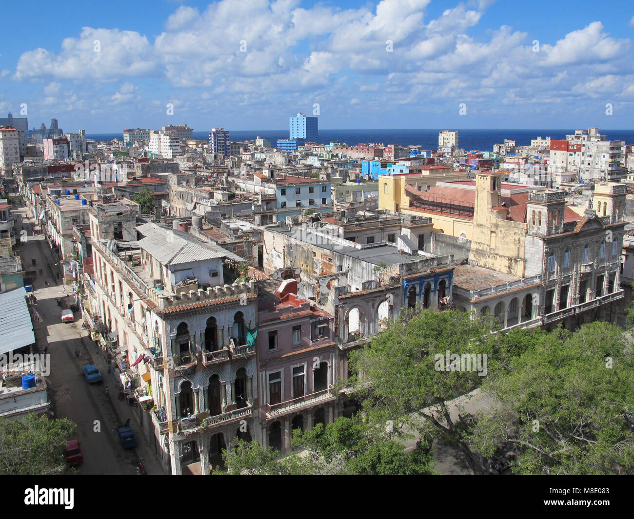 Bird's-eye view of the central Havana city. Cuba Stock Photo - Alamy