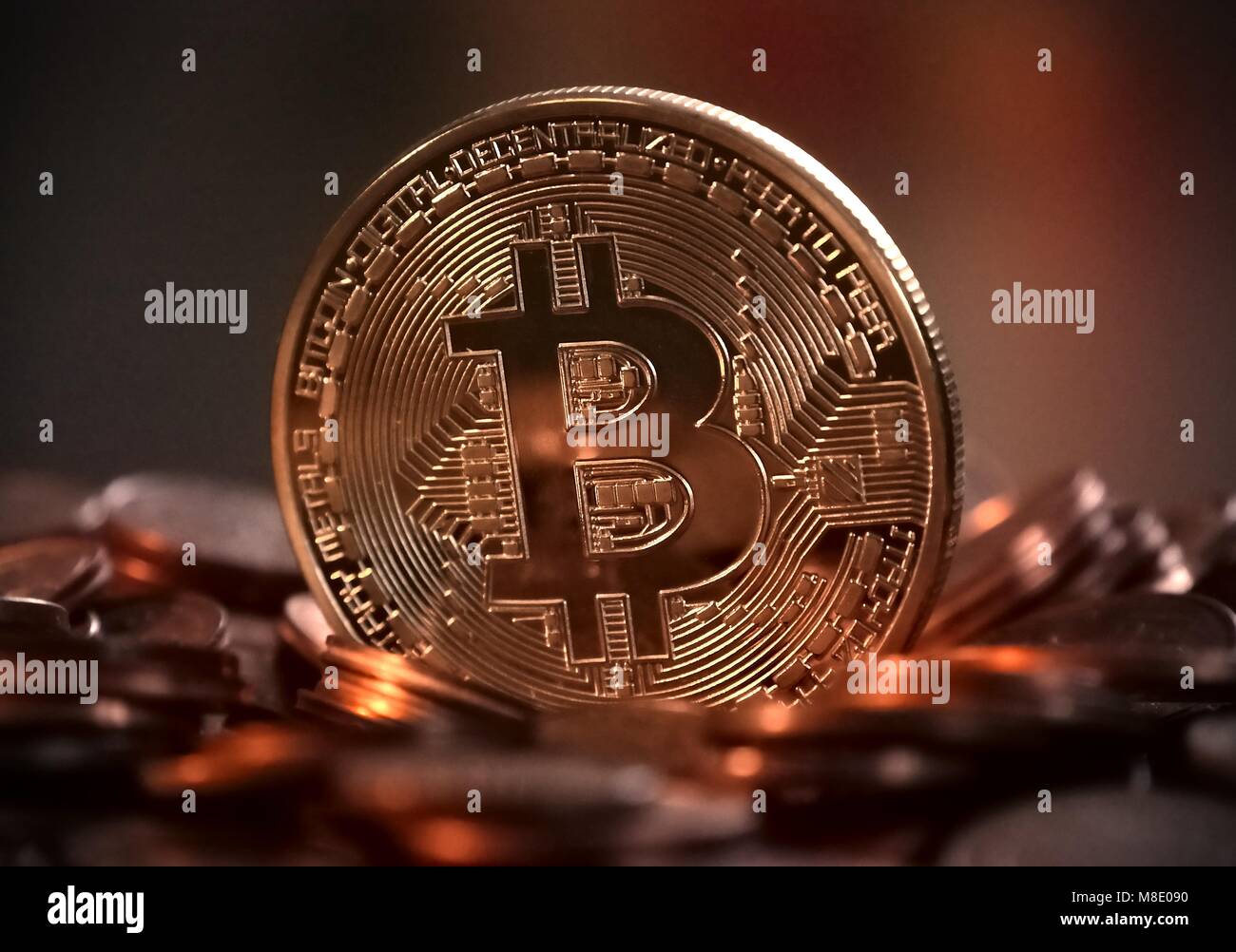 Bitcoin Digital Money Stock Photo - Alamy