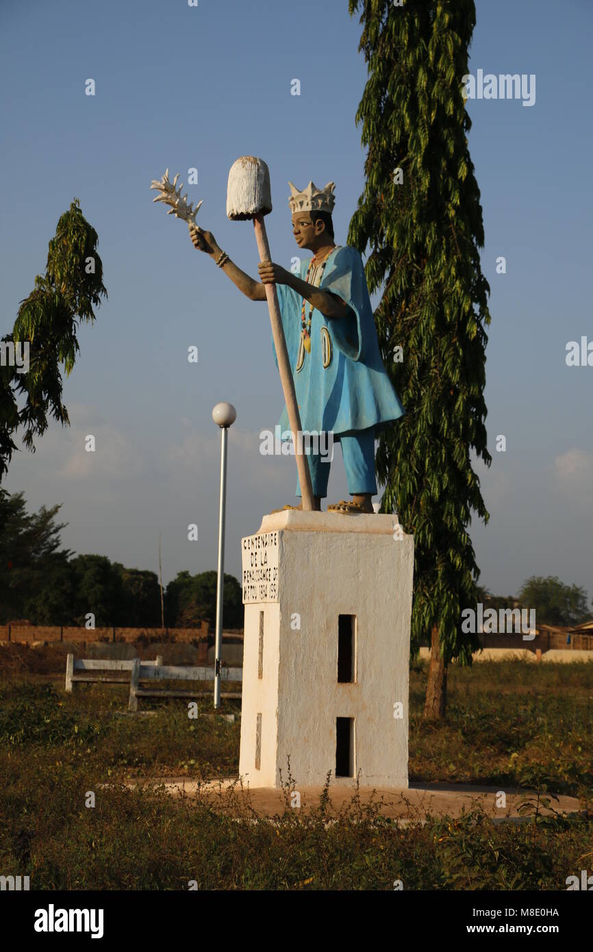 Statue for the anniversary of 100 years Ketou Stock Photo - Alamy
