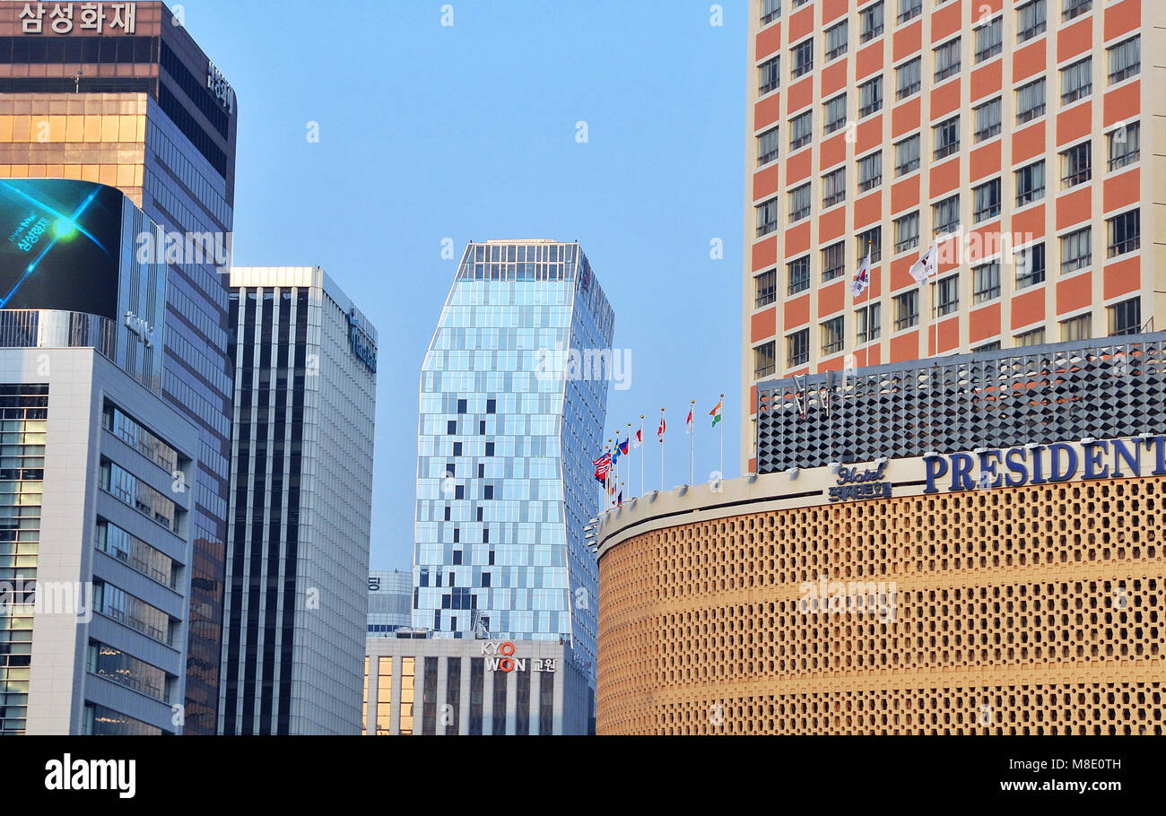 modern buildings, Seoul, South Korea Stock Photo - Alamy