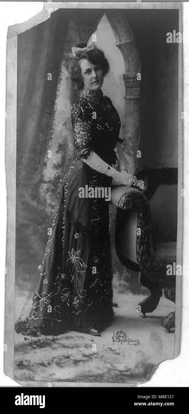 A formal portrait of Madge Lessing, captured for archival purposes ...