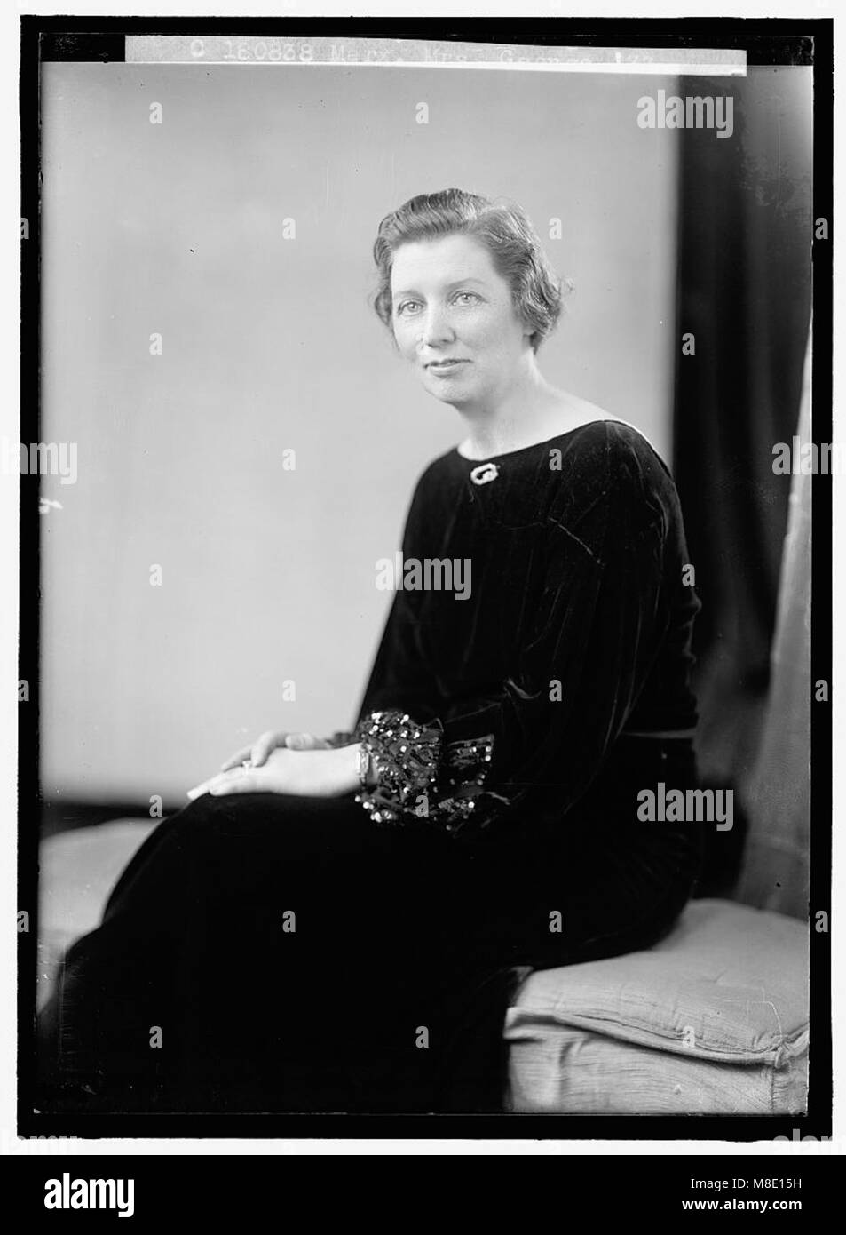 A portrait of Mrs. George Marx, capturing her likeness in an early 20th ...