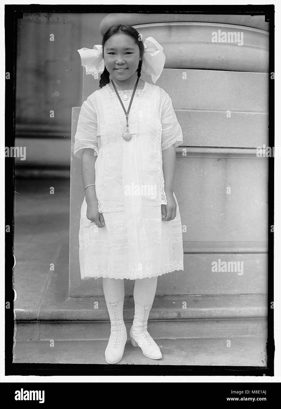 Miss Mabel Miller of Nome, Alaska, pictured at the Capitol with Vice ...