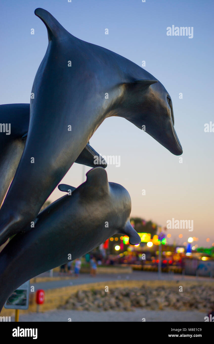 Rotary Dolphin Community Wishing Well, Hillarys Boat Harbour, Western ...