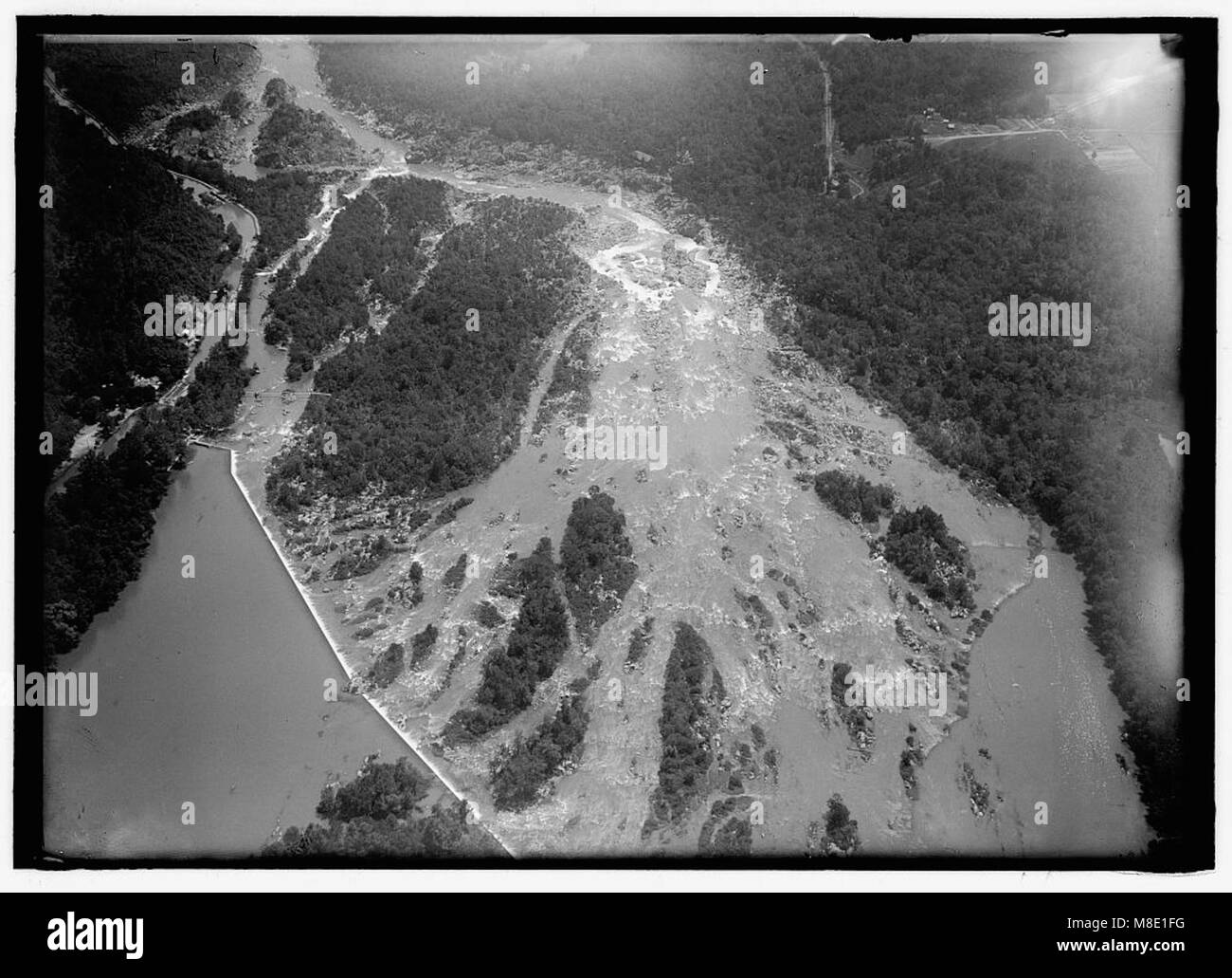An aerial view of Mount Vernon, the plantation home of George ...
