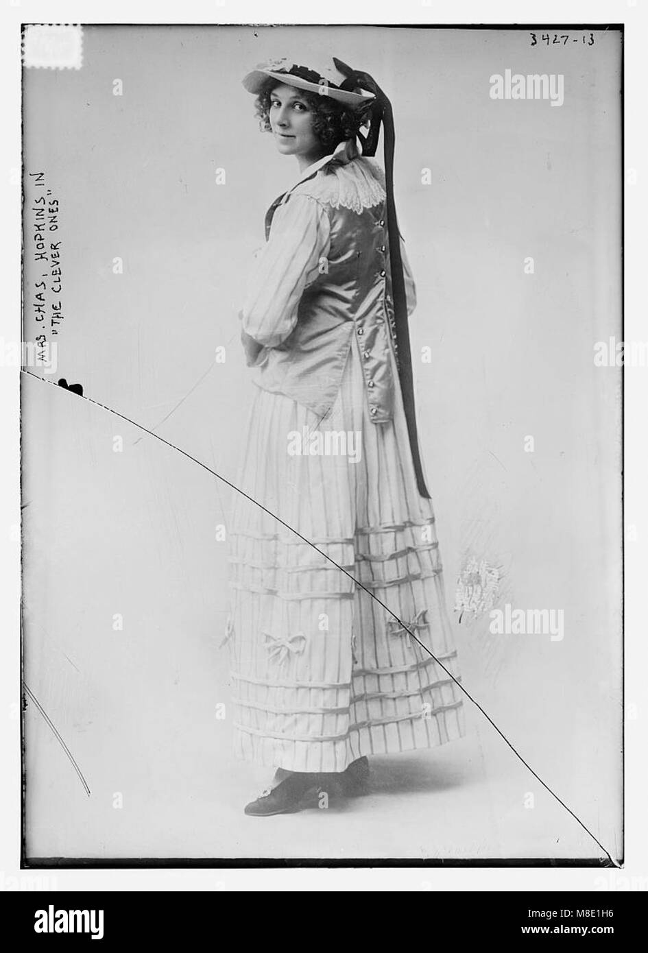This photograph features Mrs. Chas. Hopkins in the theater production ...