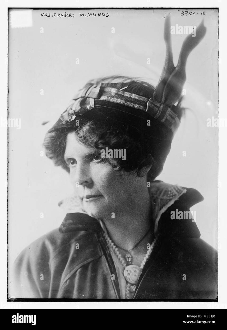 Portrait of Mrs. Frances W. Munds, a historical figure known for her ...