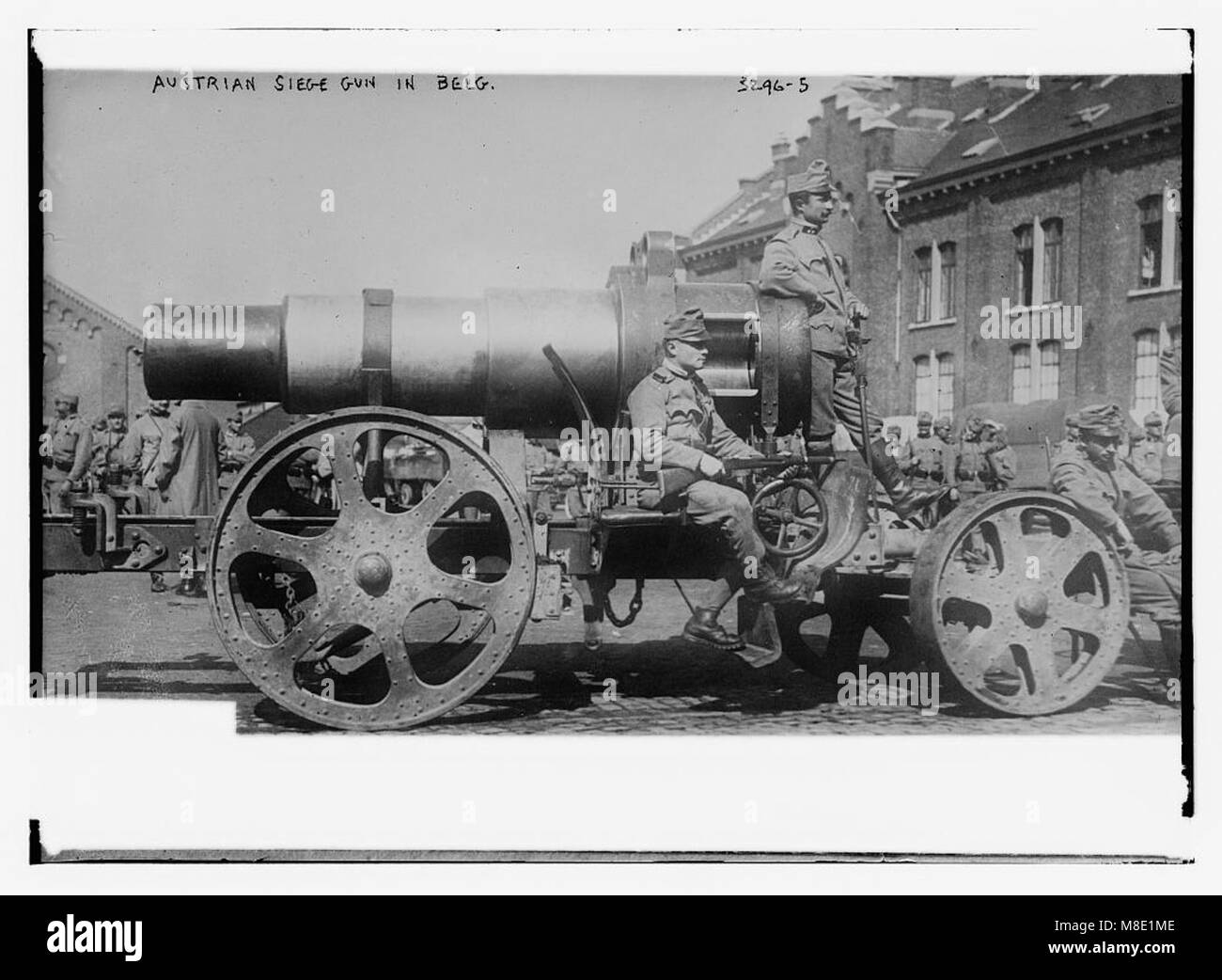 An Austrian siege gun, located in Belgium, illustrates a piece of ...