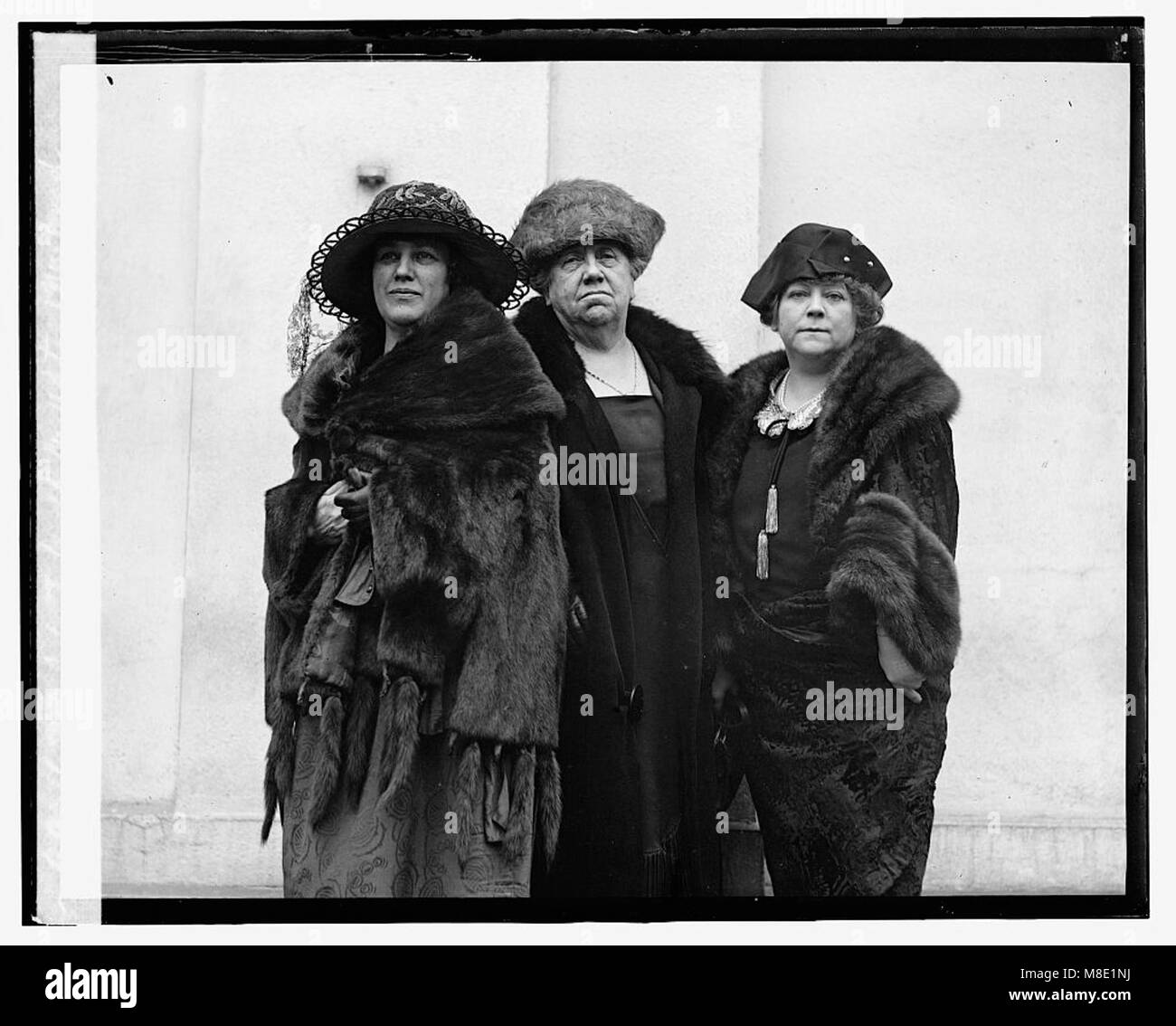 A photograph featuring Mrs. Sylvester Wells, Ms. Upton, and Mrs. Wood ...