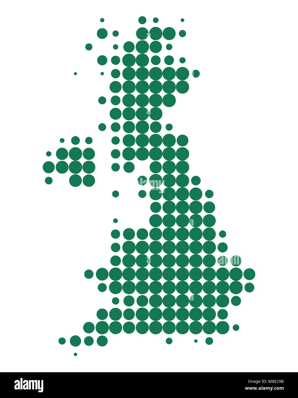 Map of Great Britain Stock Photo - Alamy