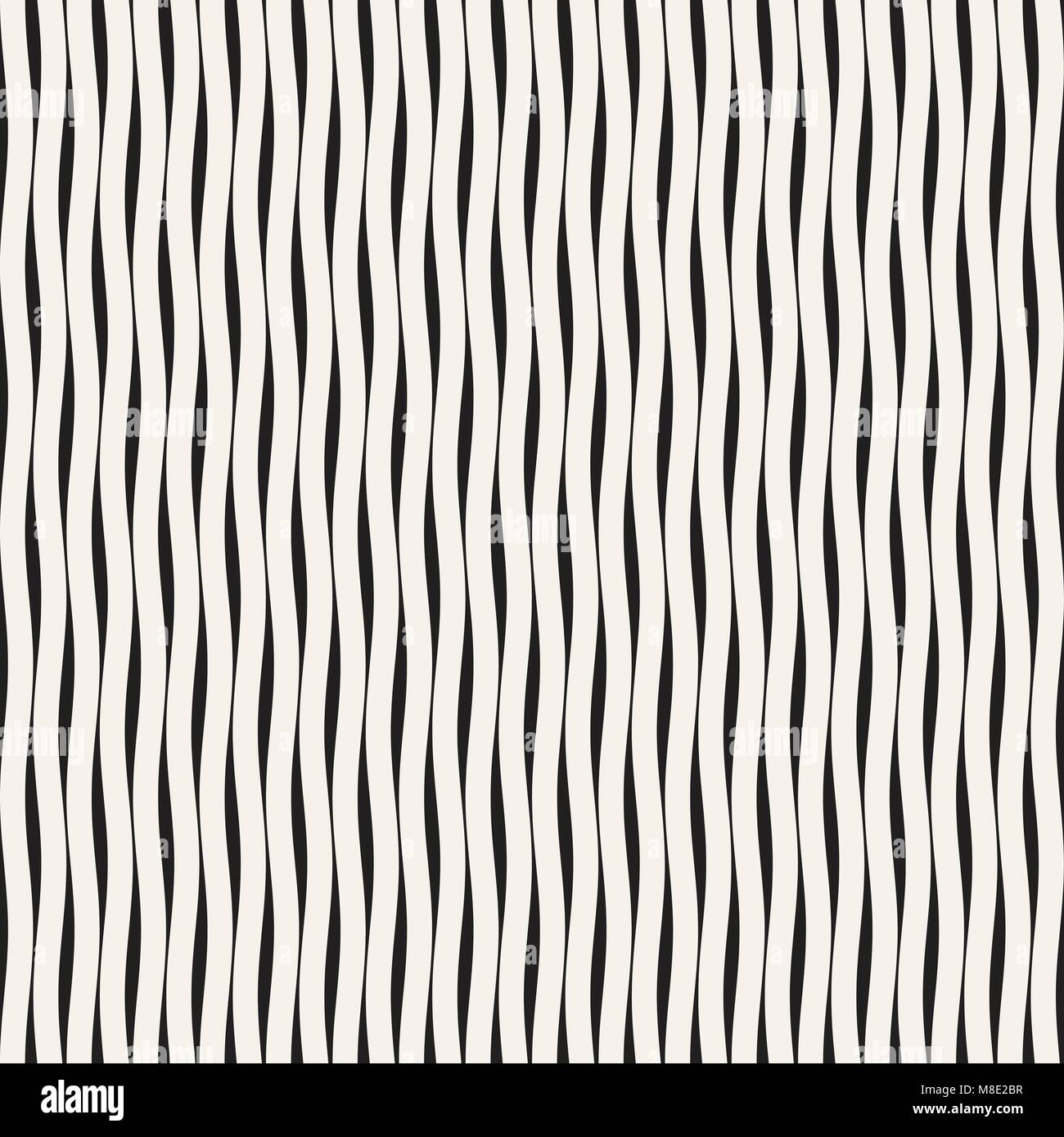 Repeating black white wave pattern hi-res stock photography and images - Alamy