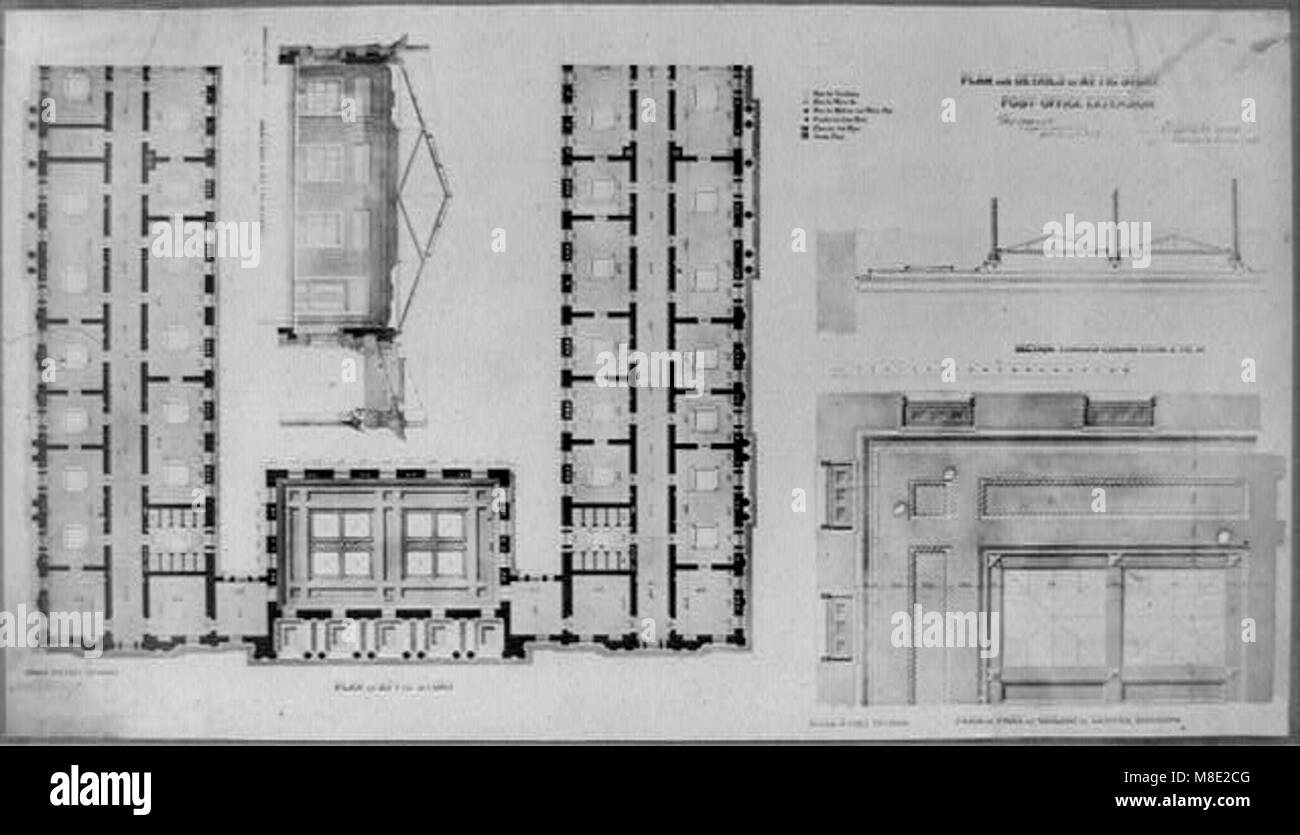This architectural drawing presents the design and layout details of an ...