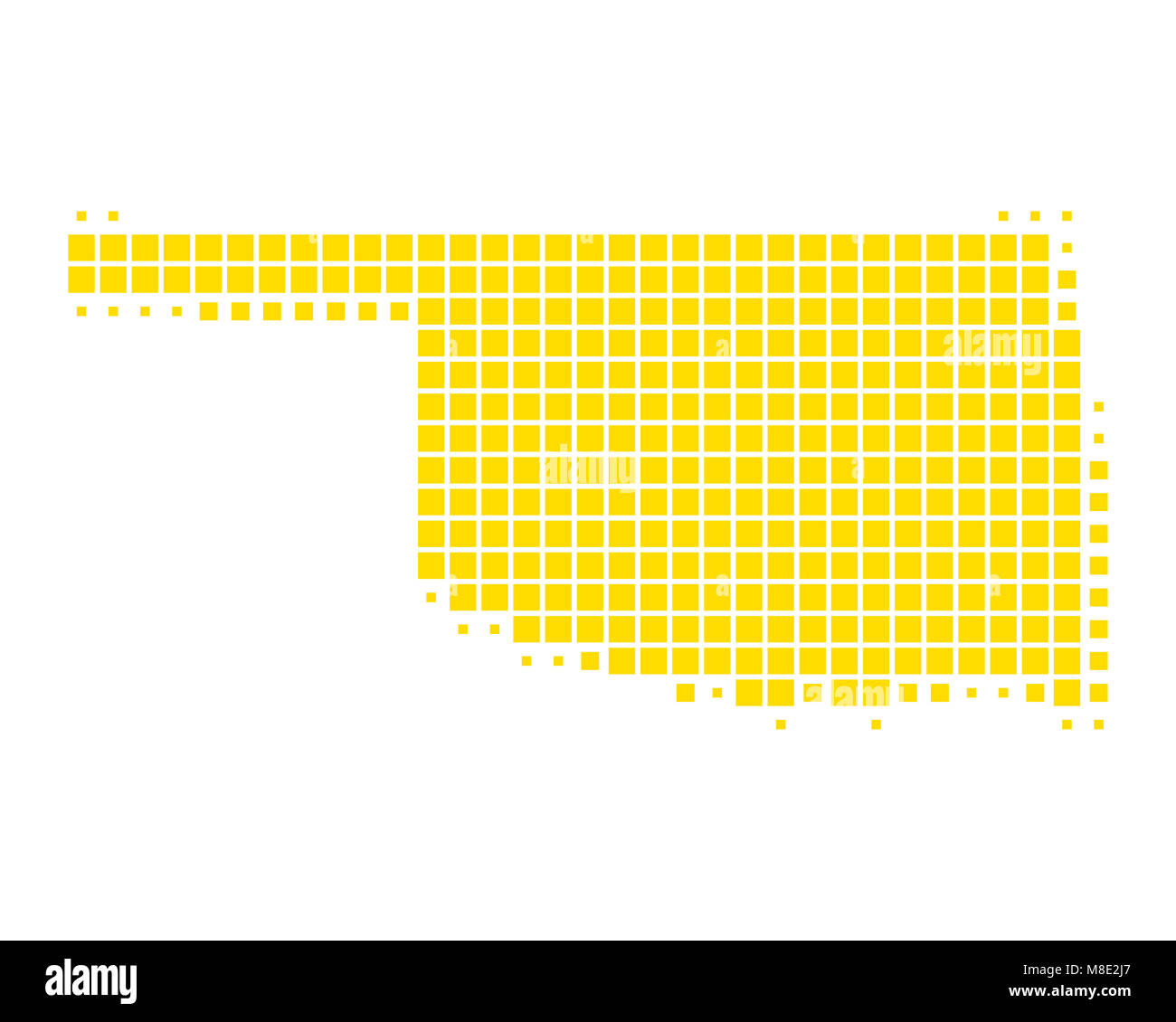 Map of Oklahoma Stock Photo - Alamy
