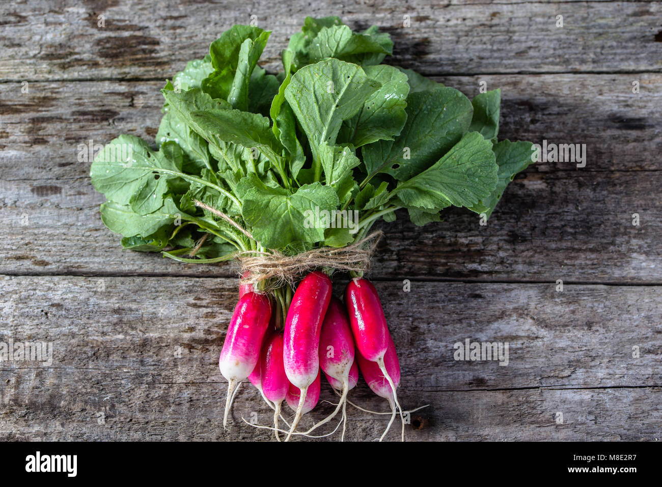Bunch of radish, fresh vegetables from local market, organic produce on ...