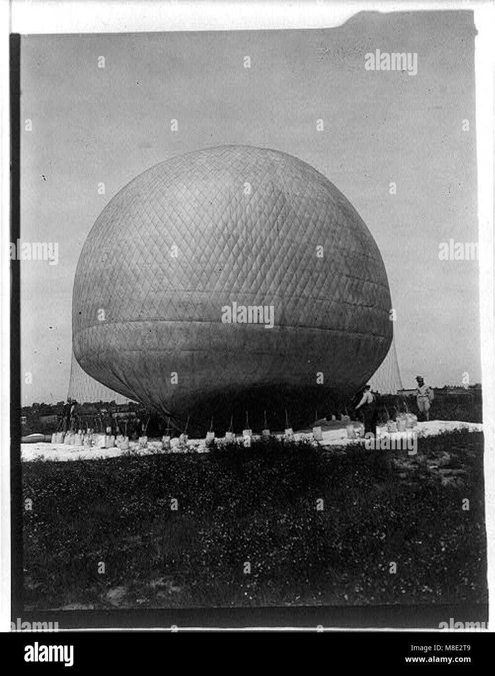 A balloon is seen at Fort Myer, Virginia, as part of Signal Corps ...