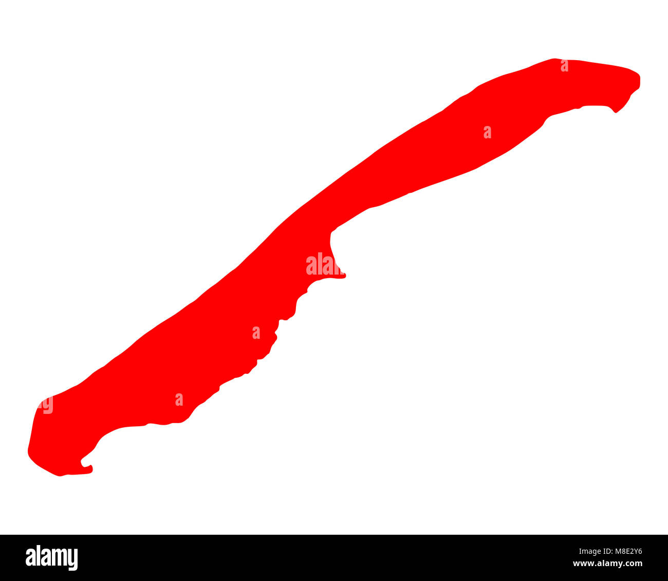 Map of Vlieland Stock Photo - Alamy