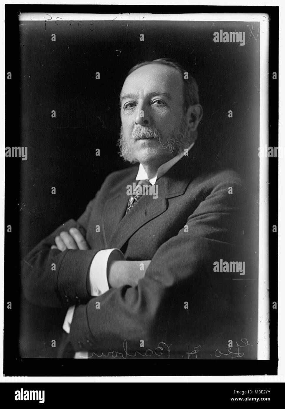 A portrait of George Harrison Barbour, a manufacturer, captured under ...