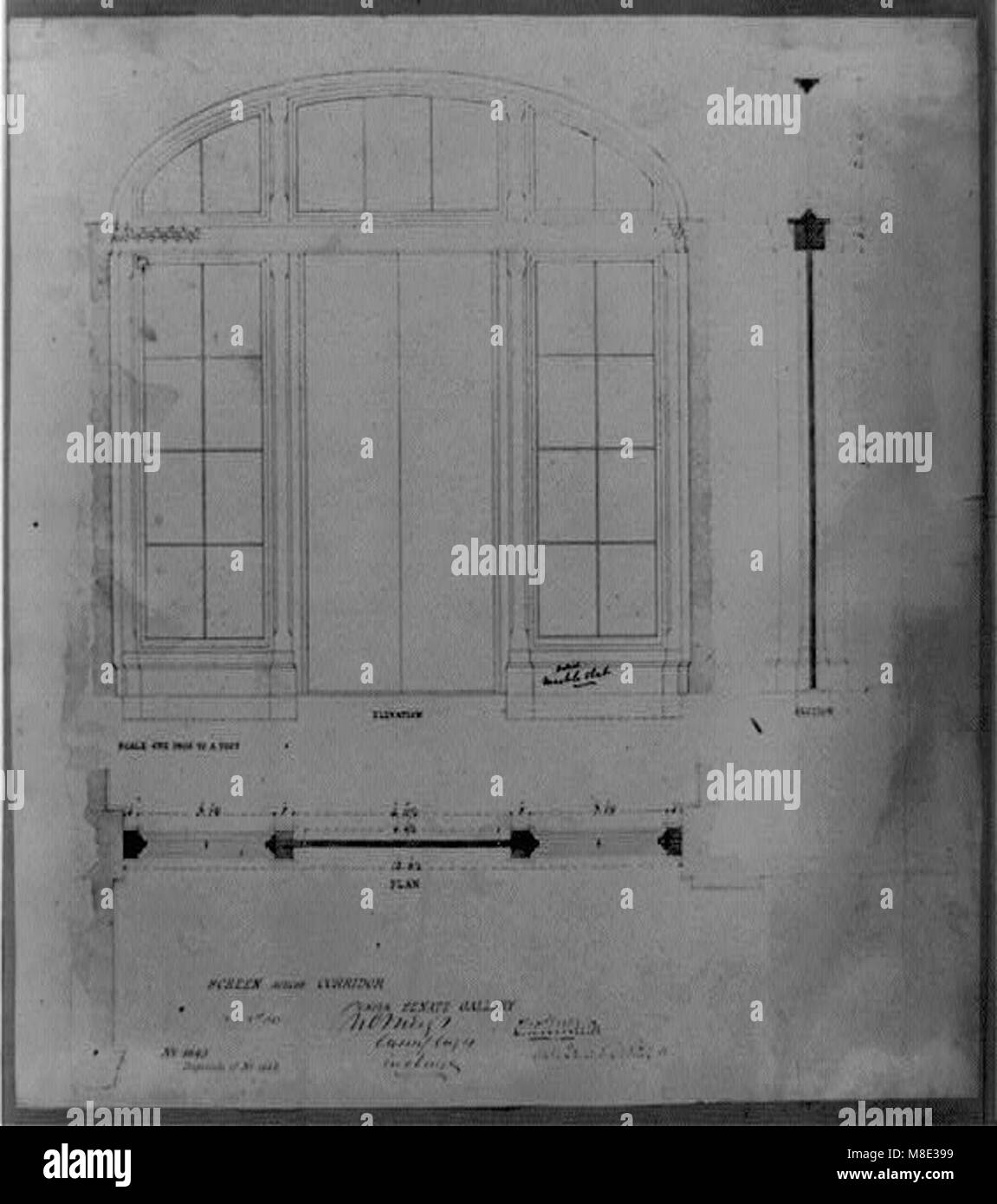 Architectural building screen Black and White Stock Photos & Images - Alamy