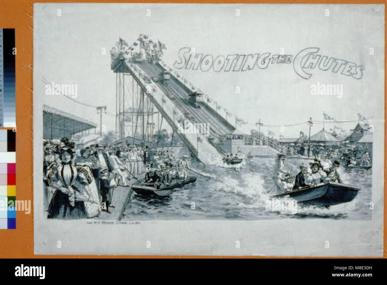 An image capturing the moment of 'shooting the chutes,' a thrilling ...