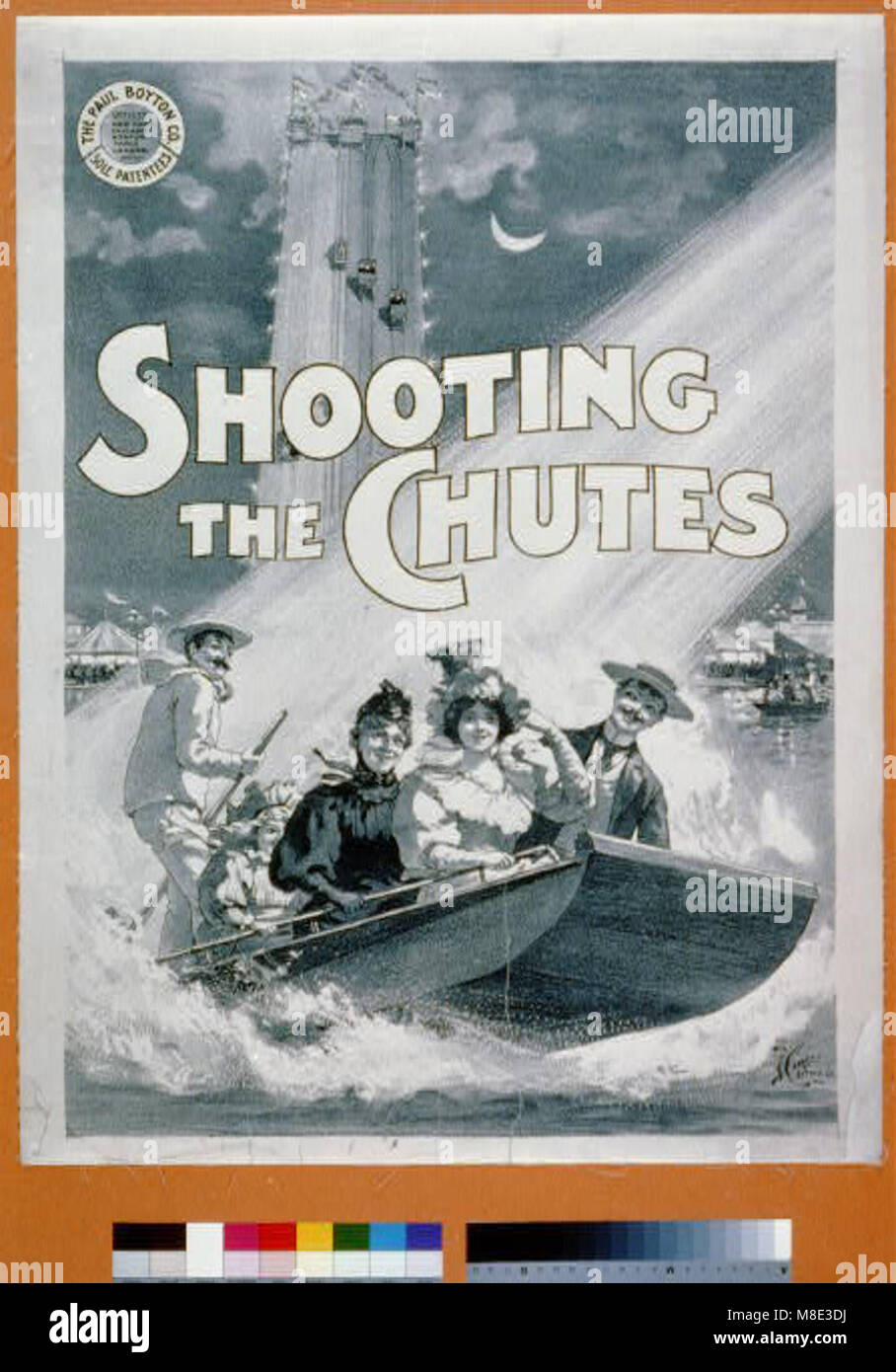 A photograph capturing the popular amusement attraction, ‘Shooting the ...