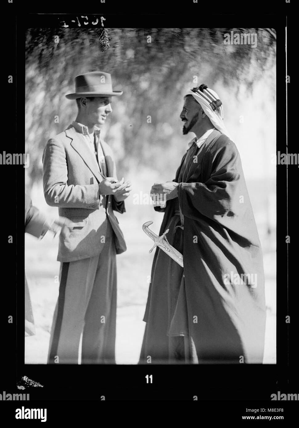 Sir Harold MacMichael, His Excellency, in Beersheba during June 1938 ...