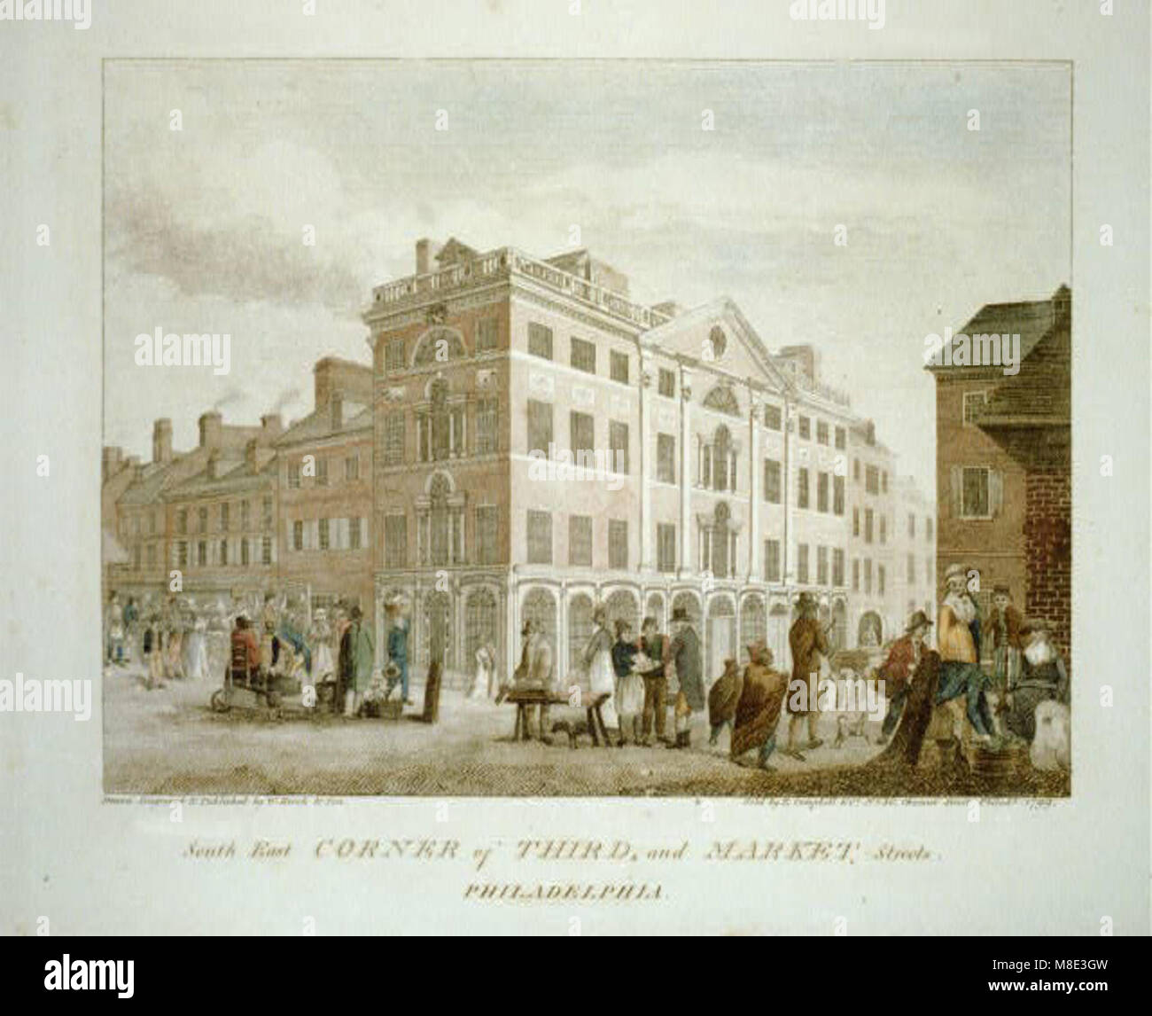 A photograph of the southeast corner of Third and Market Streets in ...